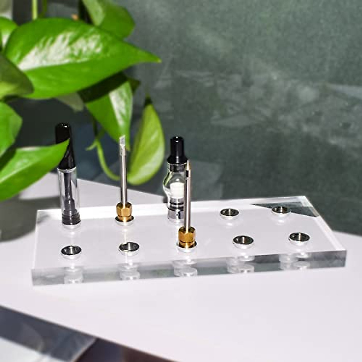 ADILAIDUN Multifunctional Display Stand Holder for 5|O |Sturdy & Durable 10-Hole Desk Organizer Stand Holder for Screws & Soldering Iron Tools