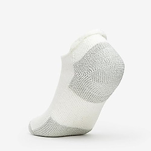 Thorlos J Max Cushion Running Rolltop Socks (3 Pairs) White, Medium