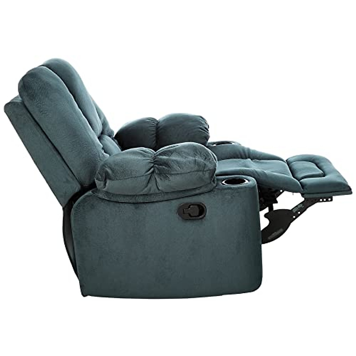 Christopher Knight Home Gannon Fabric Gliding Recliner, Steel 38.5D x 42.5W x 41H in