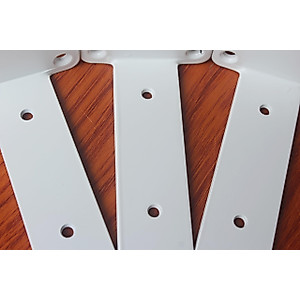 12 Pack - 5 inch White Hidden Invisible L Shelves Brackets, Floating Hidden Shelf Brackets Heavy Duty Shelf Brackets Industrial L Shelf Bracket (1/5 Inch Thicked) Iron Shelf Brackets