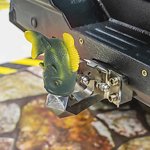 Rivers Edge Products Trailer Ball Cover, 1 7/8 to 2-Inch Trailer Hitch Ball Cover, Fishing Tow Ball Protector, Funny Towing, Trailer, Truck, or RV Accessories, Bass