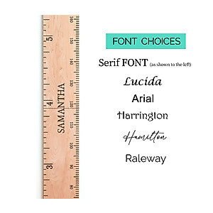 Headwaters Studio Personalized Wooden Growth Chart for Wall - Growth Chart, Kid Height Wall Ruler, Height Measurement for Wall, Wooden Height Chart for Kids, Wood Growth Chart for Wall, Growth Ruler