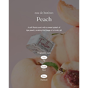 Foellie] eau de bonbon - Feminine Inner Beauty Perfume (for underwear), Sweet peach & Attractive Scents Fragrance, 5ml(0.169 fl oz)