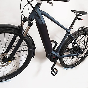 E-Bike Battery Protective Case Ebike Battery Cover Water-Proof Dustproofs Wear Resistants Bike Frame Bag Battery Bag Battery Thermal Cover in The Down Tube, E-Bike Battery Protective Case Black