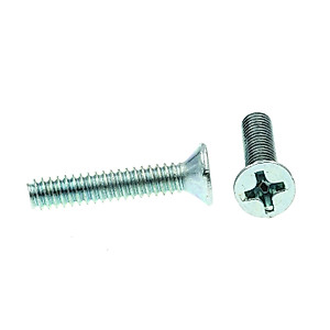 Prime-Line 9000550 Machine Screws, Flat Head, Phillips Drive, #6-32 X 3/4 In., Zinc Plate (100 Pack)