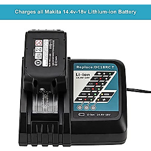 Zuliati Upgraded 9.0Ah BL1890B Replacemet Battery Compatible with Makita 18V Battery BL1890 BL1860 BL1830 BL1840 BL1850 BL1850B Cordless Power Tools