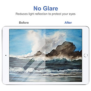 XIRON 2 Pack Paper Screen Protector for iPad Air 3 (2019) 10.5 inch, iPad Pro 10.5 (2017), Matte PET Film for iPad Pro/Air 10.5, Write and Draw Like on Paper, Anti-Glare Screen Protector