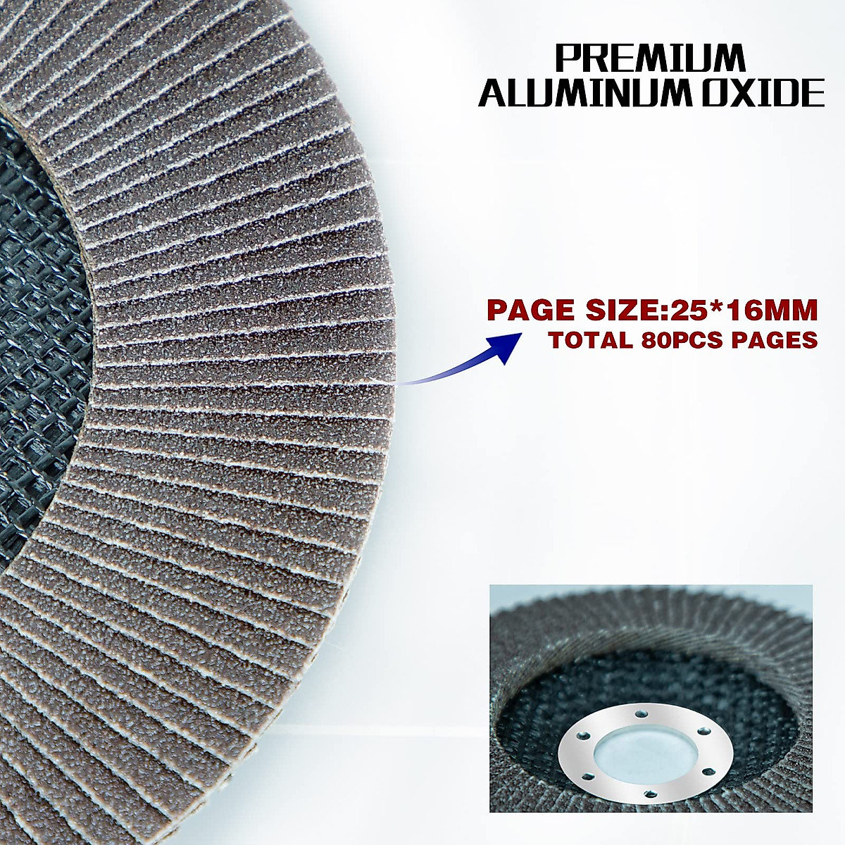 Sali 10 Pack Flap Disc 40 Grit 7" x 7/8-Inch Sanding Disc Bevel Type #29 Premium and Industrial Grade Angle Grinder Grinding Wheel High Performance Edge Grinding