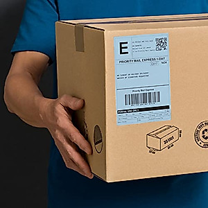 Label Printer with Thermal Shipping Blue Label - 4" x 6", 500 Sheets