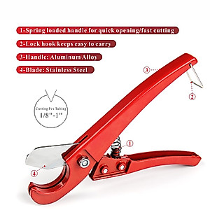 iCrimp PEX Pipe Cutters for Cutting 1/8"-1" PEX Tubings, NOT for PVC Pipes