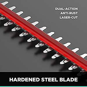 Litheli 20V Cordless Hedge Trimmer 20 Inch, Power Hedge Trimmer for Bush & Shrub Cutting, Trimming, Pruning, with 2.0Ah Battery and Charger Included