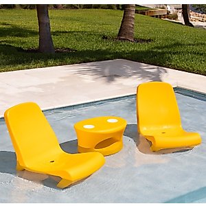 REZVANI FURNITURE STUDIO Tenjam Freelo in Pool Lounge Chair for Sun Shelf, Pool Chairs and Lounger for in Pool Tanning Ledge That Support up to 11" of Water Depth (Custom Color)