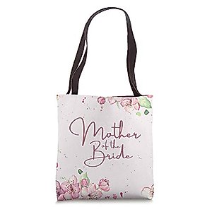 Mother Of The Bride Pink Cherry Blossom Floral Tote Bag