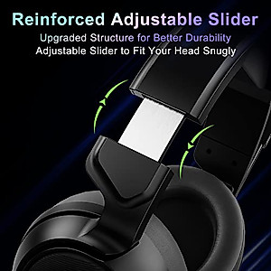 Jeecoo V20U USB Pro Gaming Headset for PC - 7.1 Surround Sound Headphones with Noise Cancelling Microphone- Memory Foam Ear Pads RGB Lights for Laptops