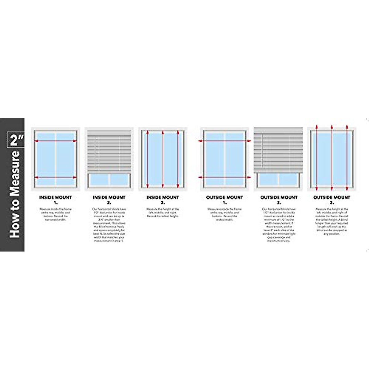 Blinds Giant, 2" Cordless Faux Wood Blind 35" (W) X 64" (L) White, Cordless Lift and Want Tilt.