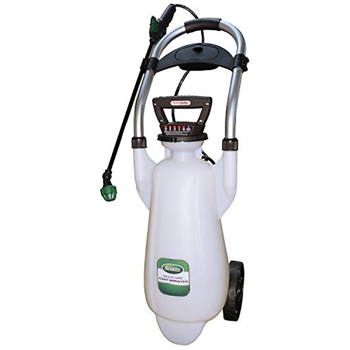 Scotts 190617 Lithium-ion Pump Zero Wheeled Sprayer, 3 Gallon, 3-Gallon, Powered Cart
