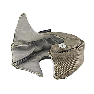 T3 Titanium Fiber Turbocharger Heat Shield Cover Inner high silica cloth and stainless steel knitted wire mesh inner liner