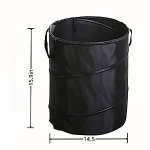 Leinoupt:Collapsible Trash can,Folding Garbage Cans,Pop Up Trash Can,Camper Trash can，for Camping Garbage Can Collapsible,Clothes and Toys Recycle bin(10 Gallons)