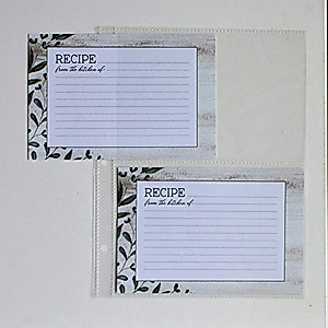 Brownlow Gifts Binder with Plastic Page Protectors and Recipe Cards, 8 x 9-Inch, Vintage Kitchen,70050