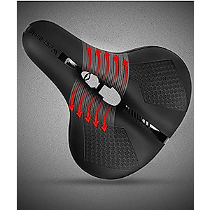 Feluz Bike Saddle, Comfortable Bicycle Seat Saddle for Mountain Road BMX Bikes, Cycling Accessories
