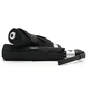 DAVEK DUET UMBRELLA - Extra-Large Windproof Umbrella with Automatic Open & Close (Black)