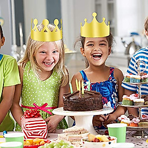 TUPARKA 36 PCS Paper Crowns Hat Gold Foil Crowns Paper Party Hat for Birthday Party, Baby Shower