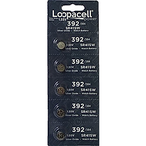 LOOPACELL 392/384 Silver Oxide Battery Card of 5