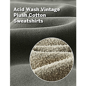 Hatant Sweatshirt for Women Acid Wash Athletic Hoodies Heritage Fleece V-neck Long Sleeve Hoodie Y2K Crop Pullover Women Sweatshirt Cotton Fleece Lined Hoodies Teen Workout Pullover Shirt Green-XL