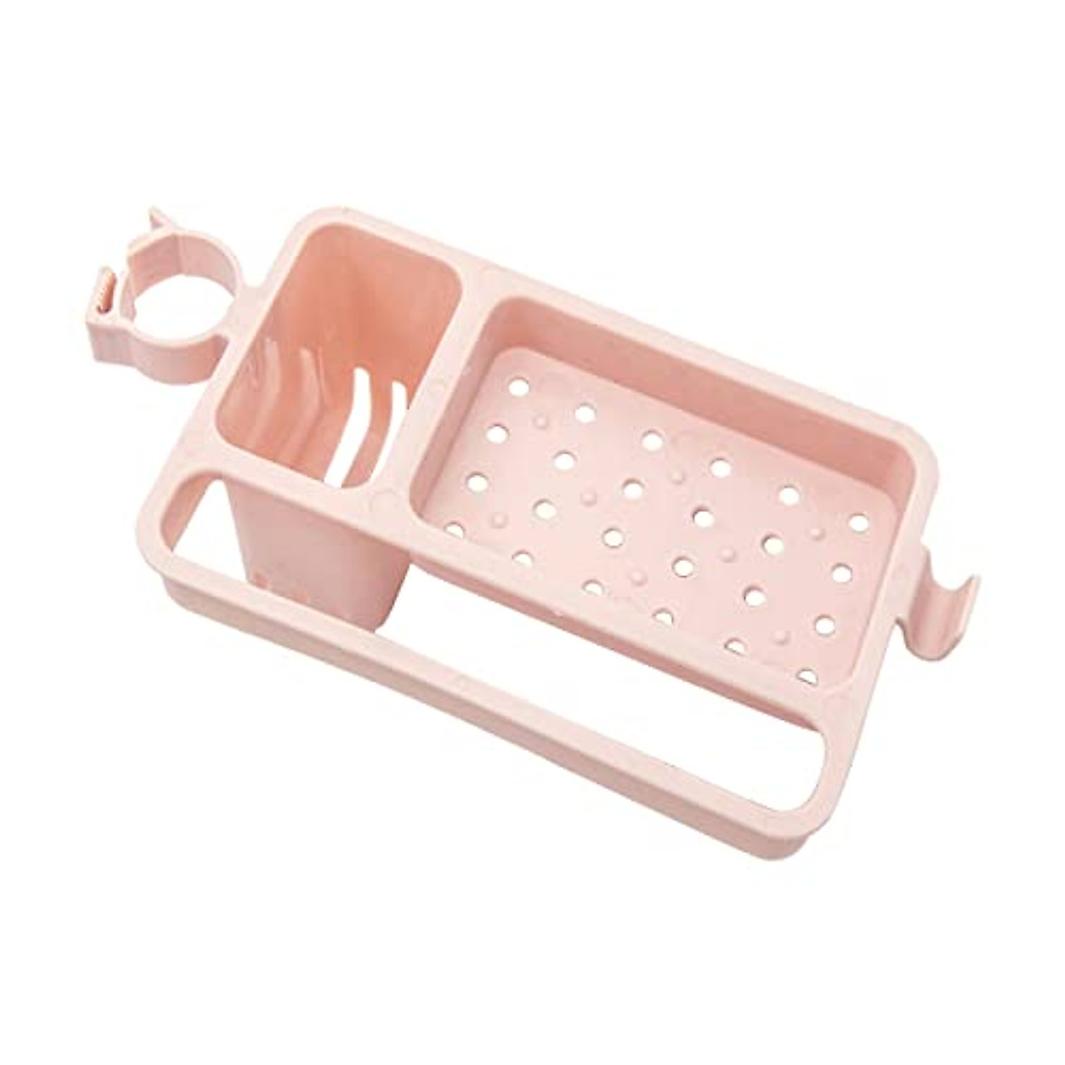 Expandable Rolling Metal Basket Faucet Rack Household Kitchen Punch Rag Sponge Brush Rack Sink Storage Rack Simple Human Sink Caddy Standard