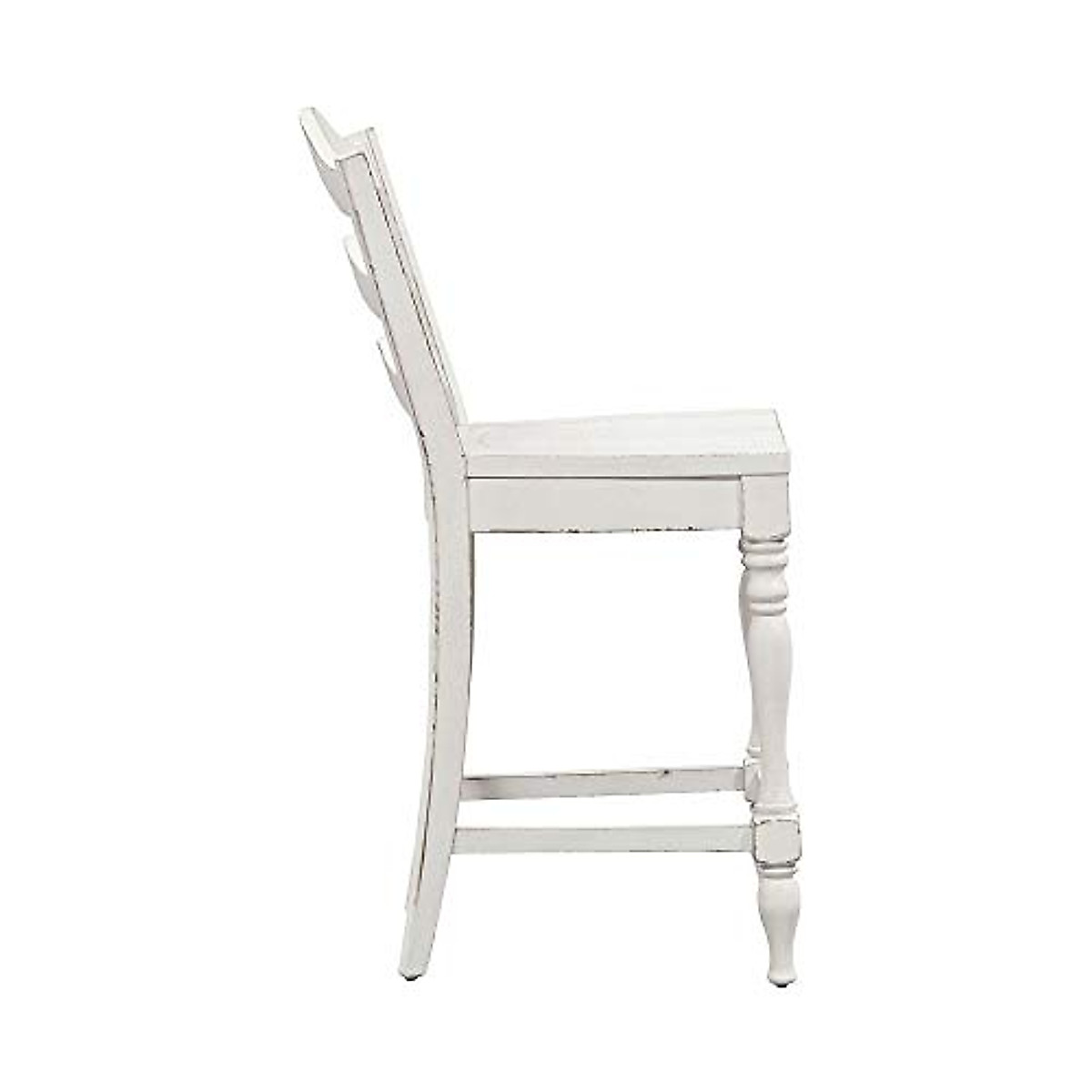 Liberty Furniture INDUSTRIES Magnolia Manor Ladder Back Counter Chair, White