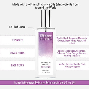 Perfect Scents Fragrances | Obsession | Women’s Eau de Toilette | Vegan, Paraben Free | Never Tested on Animals | 2.5 Fluid Ounces