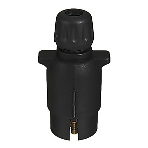 Vdaxvme 7 Pin Adapter Trailer Connector 12V Towbar Towing Waterproof Socket Adapter Standard European Car Truck Caravans Trailer Light Connector 7-Way Round Pin Adapter