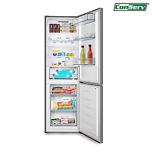 Conserv 11.5 cu.ft. Slim Bottom Mount Refrigerator With Wine Rack in Stainless