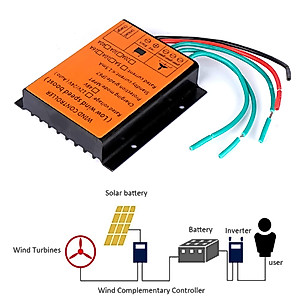 100W-3000W MPPT Wind Turbine Charge Controller, 12V 24V AUTO 48V Water Proof Regulator for Small Windmill Generator,220v