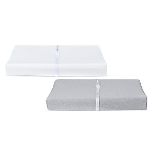 Small Changing Pads Covers for Convertible Crib & Changing Combo - 2 Pack | Fits 28" - 30" | Universal Fit | 100% Cotton | Fits LA Contour, LA Cocoon Style, IKEA Vadra, Others