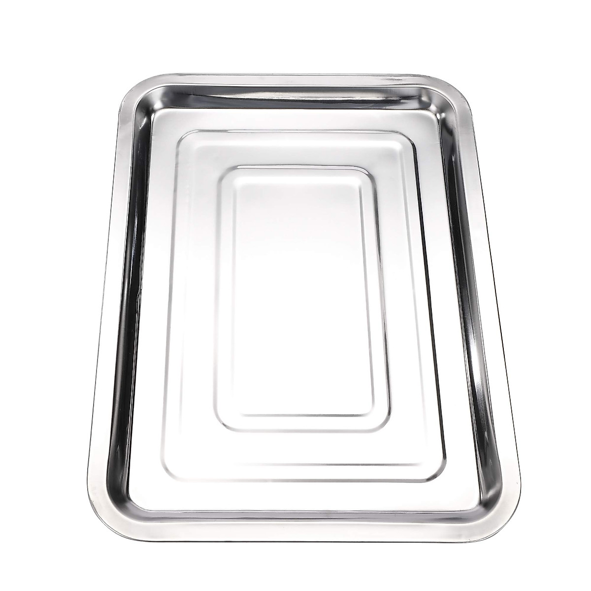 Tattoo Stainless Steel Tray,New Star Tattoo 3 Pack Stainless Steel Tattoo Trays 13 1/2" x 10" Dental Body Piercing Instrument Tool Flat for Tattoo Supplies