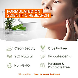 Natural Chemist Cucumber & Aloe Face Serum - Dermatologist Tested, Hydrates & Moisturizes Dry Skin, Reduces Redness, Soothing, Anti-Aging, Cruelty Free Korean Skin Care For All Skin Types - 1.69 oz