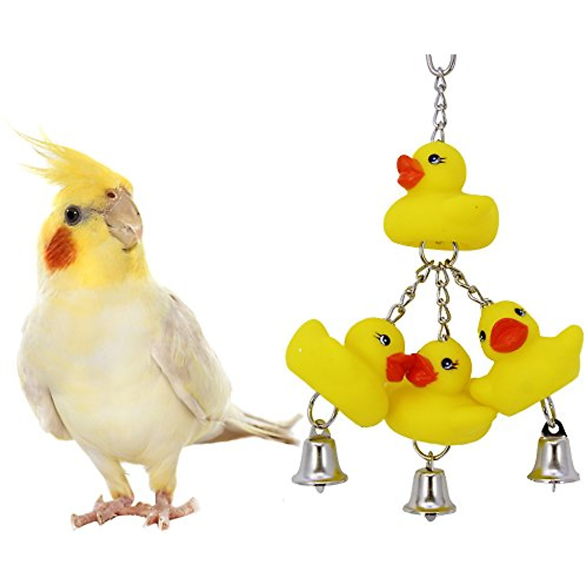 Bonka Bird Toys 922 Ducky Ringer Bird Toy Parrot cage Toys Cages Cockatiel Conure Toys Parakeet