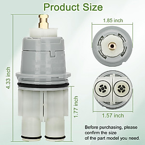 RP46074 Shower Valve Cartridge Assembly, Shower Cartridge for Shower and Tub 13/14 Series Faucet,Single-Handle Universal Valve Cartridge Repair Kit,Replacement for Monitor Shower Cartridge,1PCS