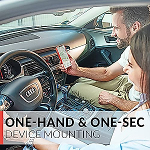 New 2023 Magnetic Cell Phone Holder for Car Vent - for Any Smartphone (iPhone, Android, GPS) | Stylish All-Metal One-Hand & One-Sec Phone Mount for Car, 100 to Safeness & Comfort