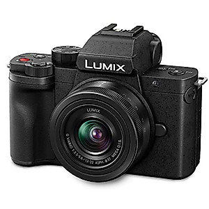 Panasonic Lumix DC-G100 Mirrorless Camera Black with G Vario 12-32mm f/3.5-5.6 AS Lens - Bundle with 64GB SDXC Card, Soulder Bag, Spare Battery, Compact Charger, PC Software, 61" Tripod, and More