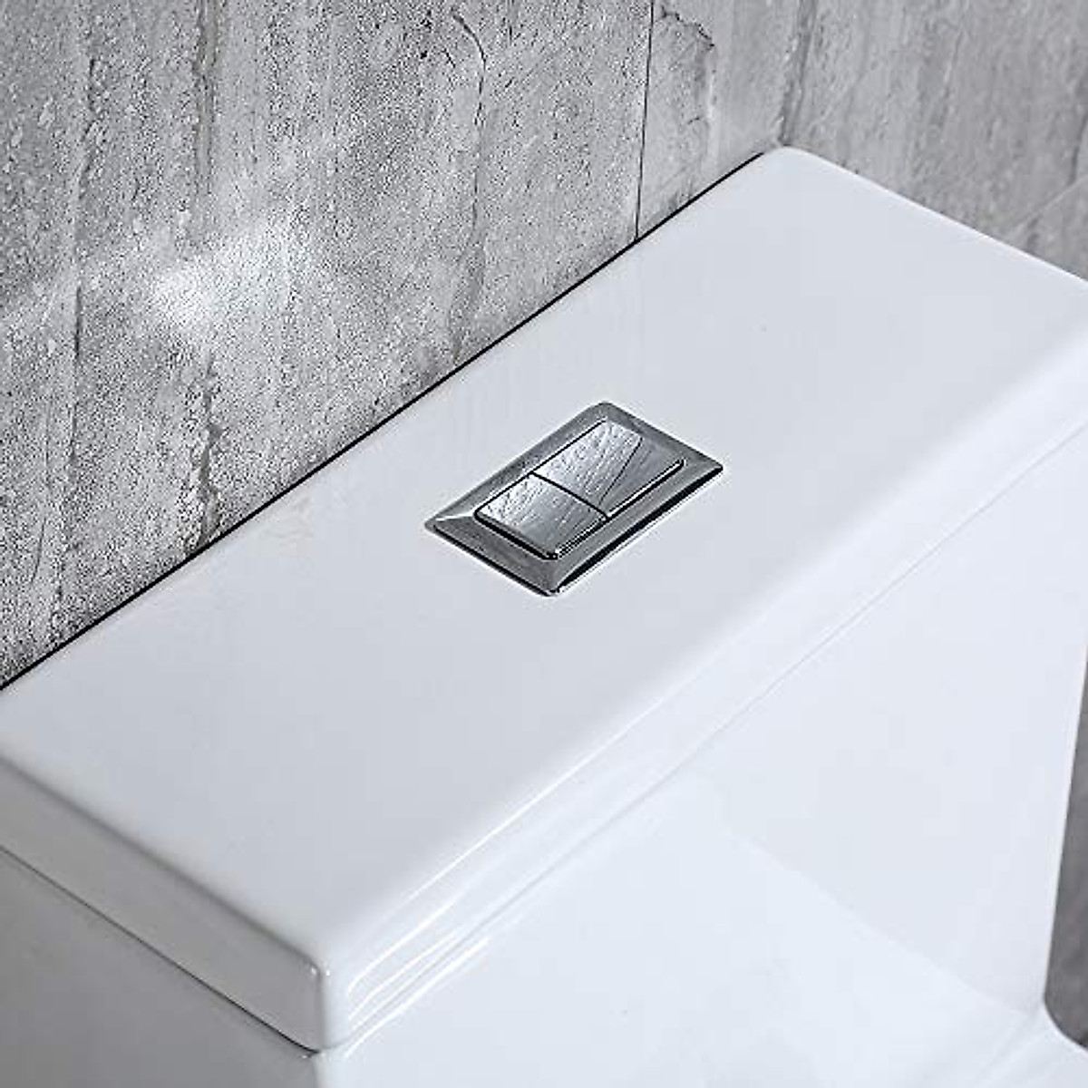 WOODBRIDGEE T-0031 Short Compact Tiny Dual Flush 1.28 GP One Piece Toilet with Soft Closing Seat,1000 Gram MaP Flushing Score Small Toilet,White