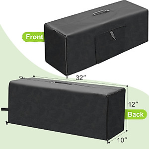 Live Animal Trap Cage Cover, Trap Cage Cover with Breathable Window Cat Trap Cover for 1-2 Door Cage 32 x 10 x 12inch for Raccoon, Squirrel, Skunk,【Only Cover 】(Black)