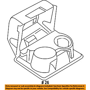Kerman 8C3Z-2513562-AD in-Dash Cup Holder for 2008-2010 Ford F250 F350 F450 F550 by Kallia