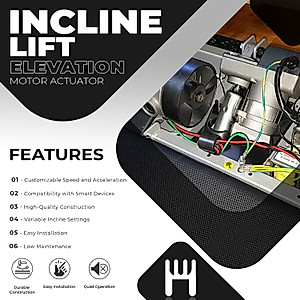 H.F Exchange Incline Lift Elevation Motor Linear Actuator 220V, 50/60 HZ, Exercise Equipment for Treadmill, Heavy Duty Quiet Operation, P/N 352008 Works with Freemotion Pro-Form Pro 2000