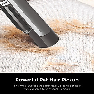 Shark WV201 WANDVAC Handheld Vacuum, Lightweight at 1.4 Pounds with Powerful Suction, Charging Dock, Single Touch Empty and Detachable Dust Cup