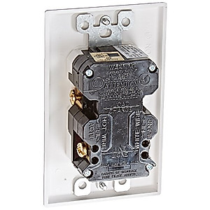 Leviton 5280-W 15 Amp, 125 Volt, Decora Plus Duplex Surge Suppressor Receptacle, Straight Blade, Industrial Grade, White