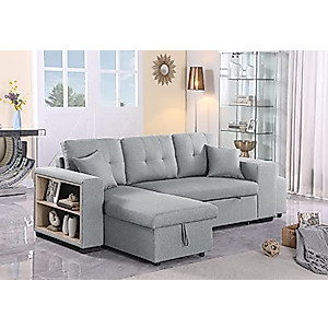 Devion Furniture Sue Sofabed, Light Gray