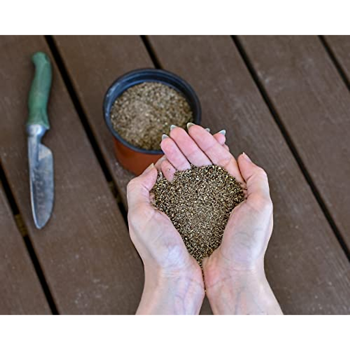 All Natural Vermiculite Soil Additive (1 Quart); Medium Grade Horticulture Soil Amendment for Plants, Terrariums, Orchids