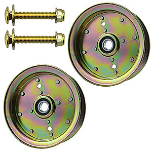 BOSFLAG 2 Pack 539132728 Idler Pulley Replaces Husqvarna 539132728 Idler Pulley, Husqvarna 589766102, 539112196, 589766101 for Husqvarna RZ4623, MZ6128, Z246, RZ46i, MZ61, RZ5424, MZ5225 Lawn Tractors